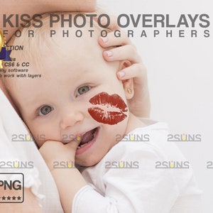 20 Kisses Overlays, Photoshop Overlays, Valentines Photo Overlays ...