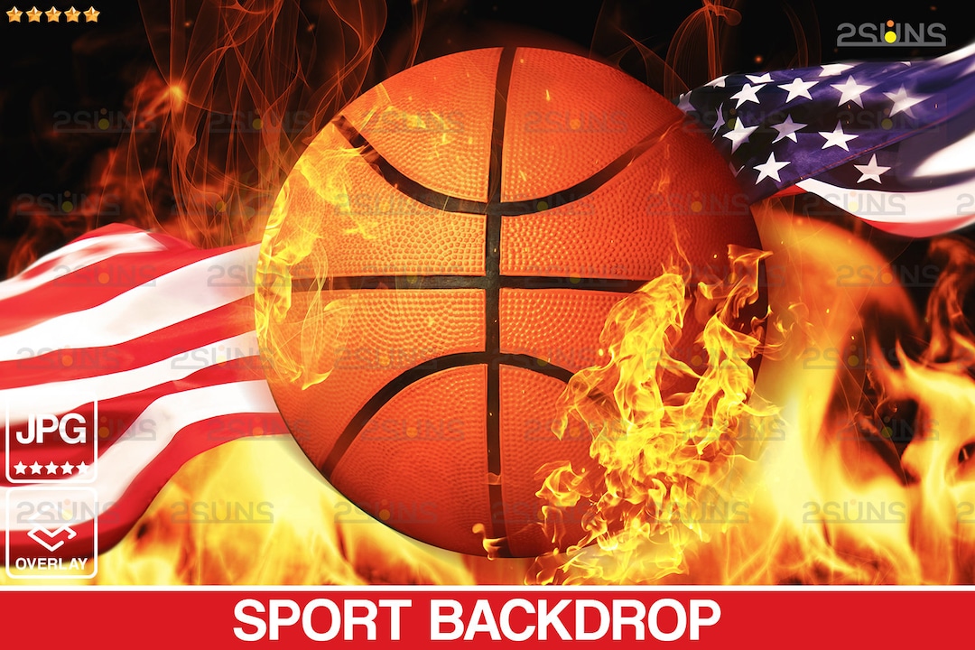 Basketball Backdrop, Sports Digital Background, Photoshop Overlays ...