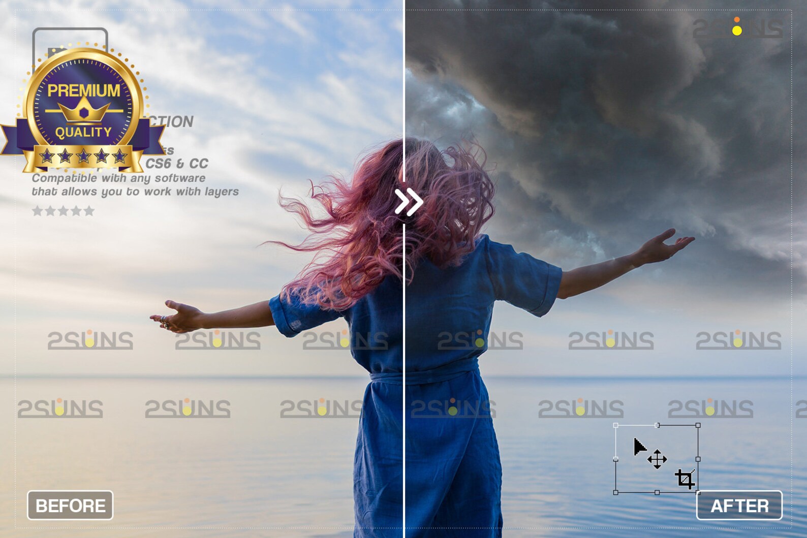 Sky Overlay, Photoshop Overlays, Blue Sky Overlays, Sunset Photo ...