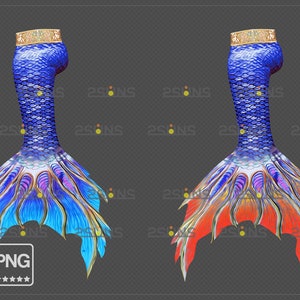 Overlay Little Mermaid, Mermaid Photoshop Overlays, Mermaid Tail Photo ...