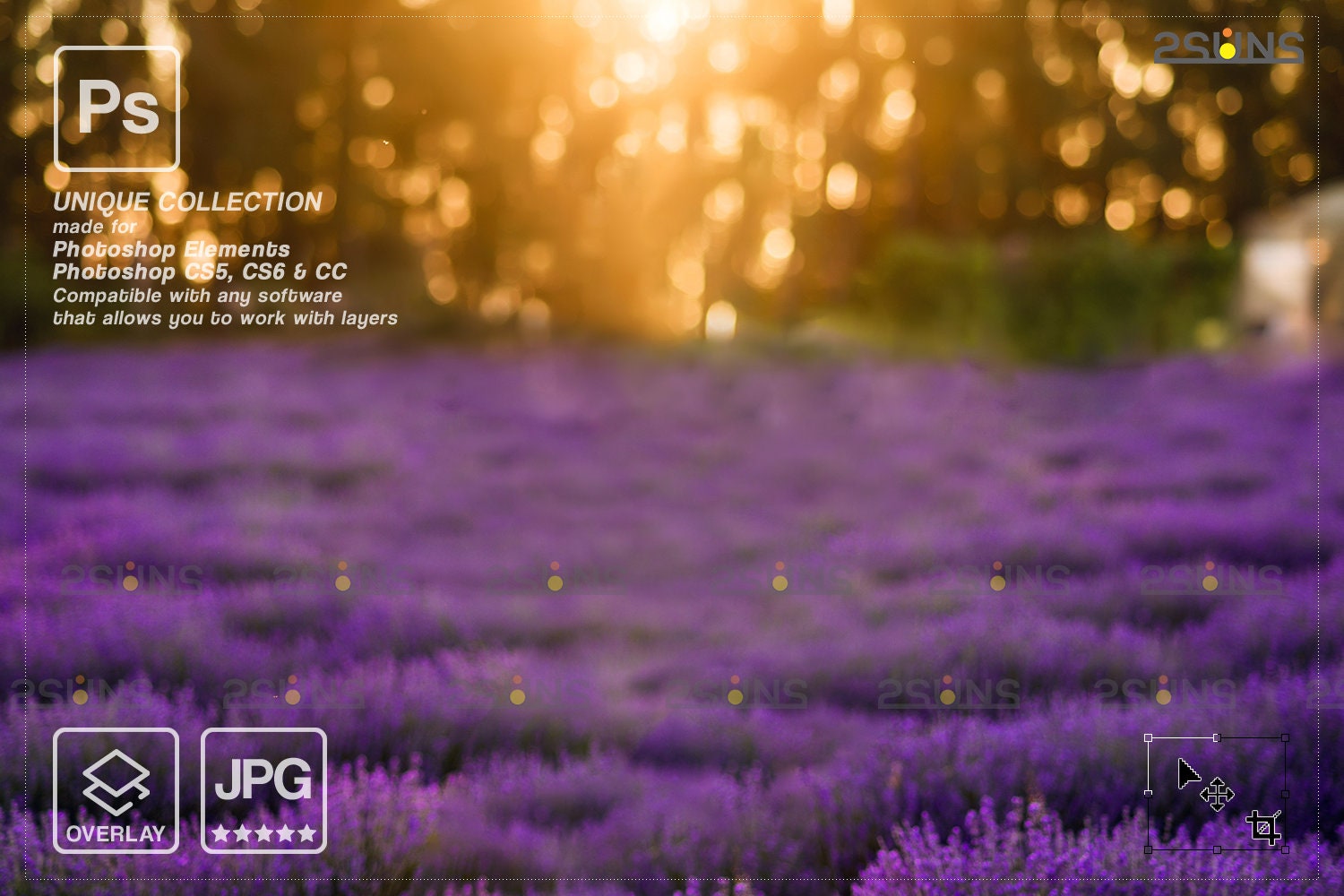 Floral Backdrop & Photoshop overlay: Lavender flower overlay | Etsy