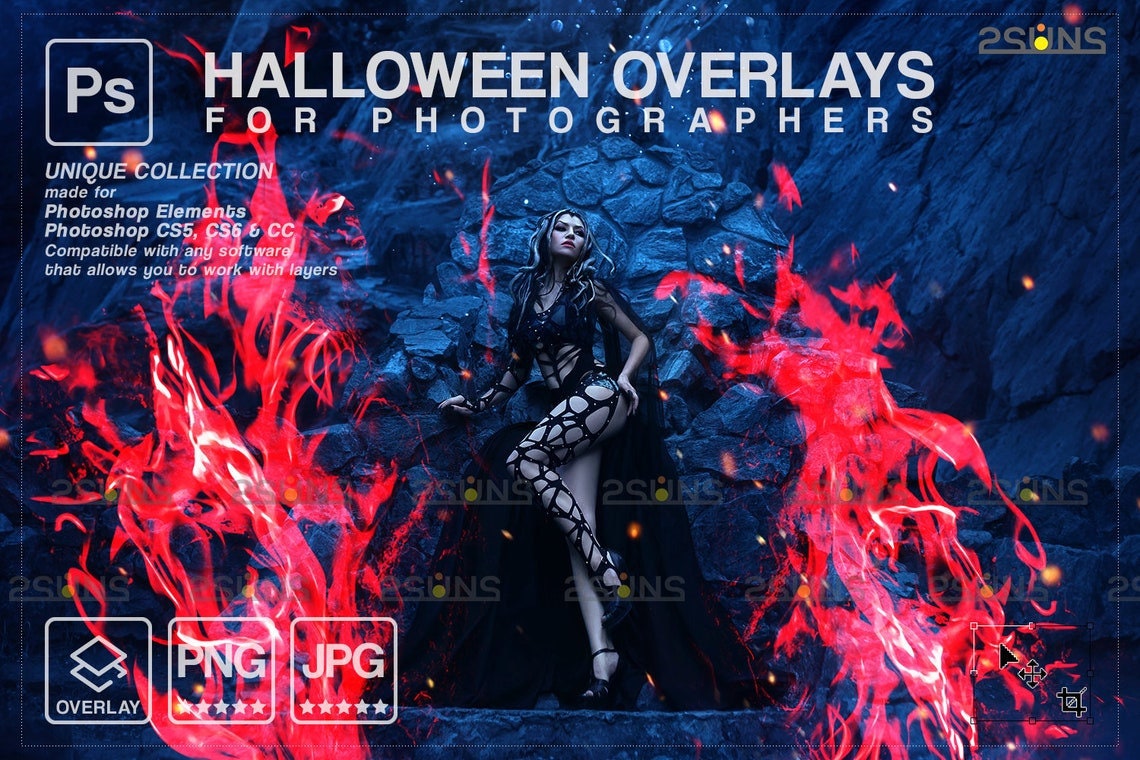 241 Bundle Halloween Overlay Photoshop Overlay Halloween - Etsy