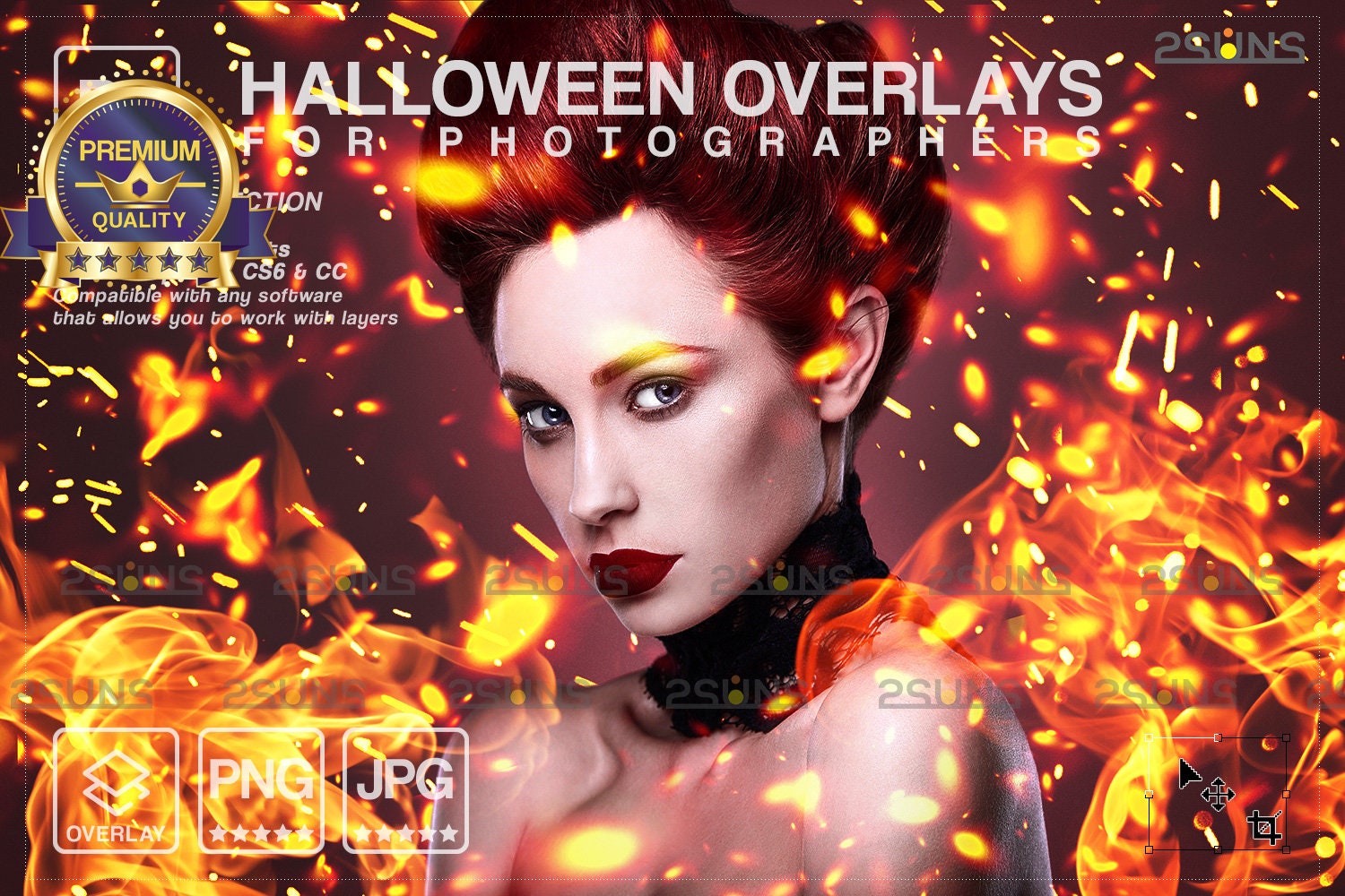 Burn Overlays Photoshop Overlays Halloween Overlay Flame - Etsy