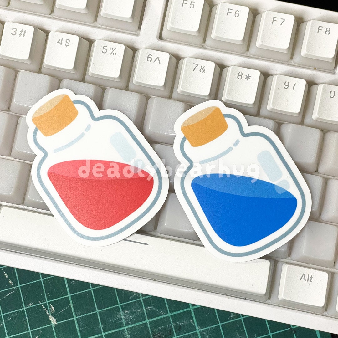 Maplestory HP MP Pot Health Mana Potion for Laptops, Phones, Kawaii ...