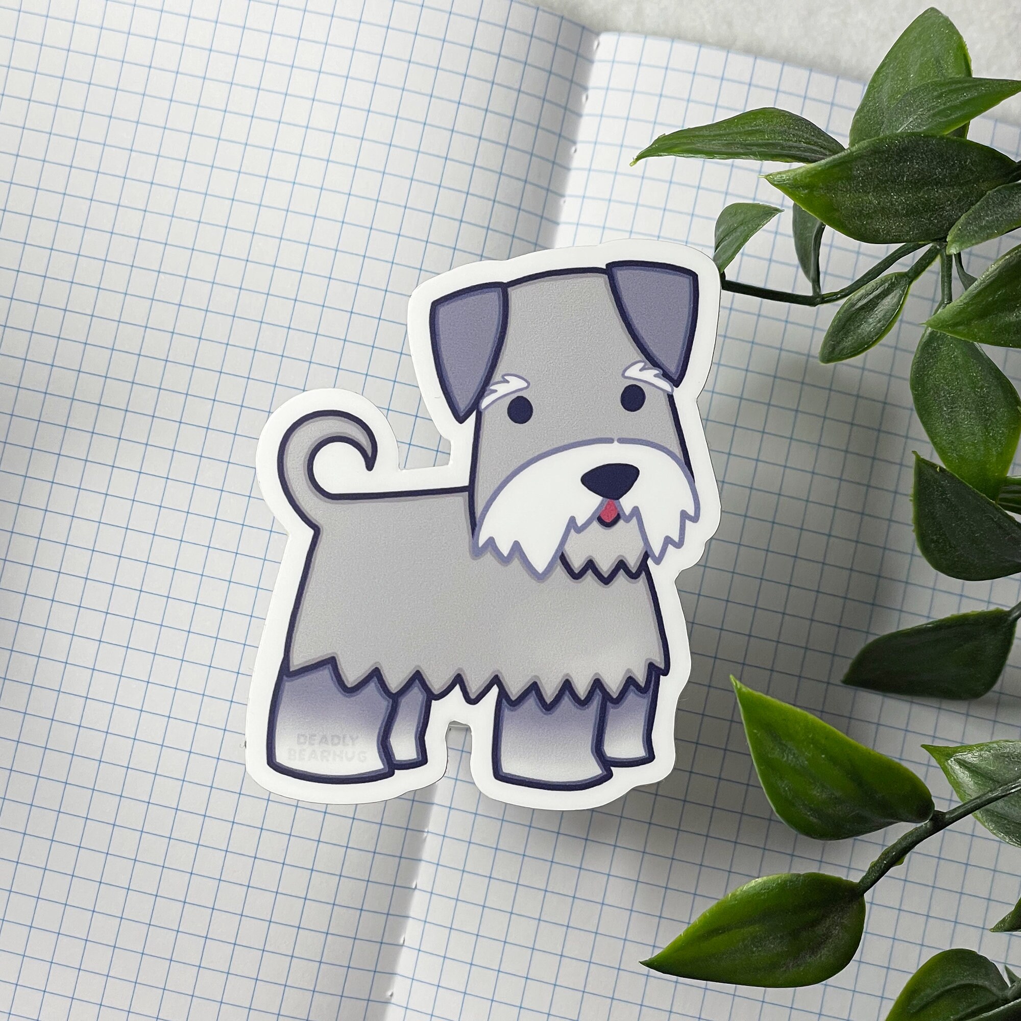 Schnauzer sal pimienta gris troquelado mate impermeable vinilo - Etsy ...