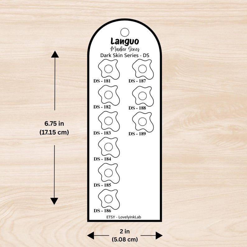 Languo Acrylic Brush Marker Swatches for 5 New Sets ONLY - Digital PDF ...