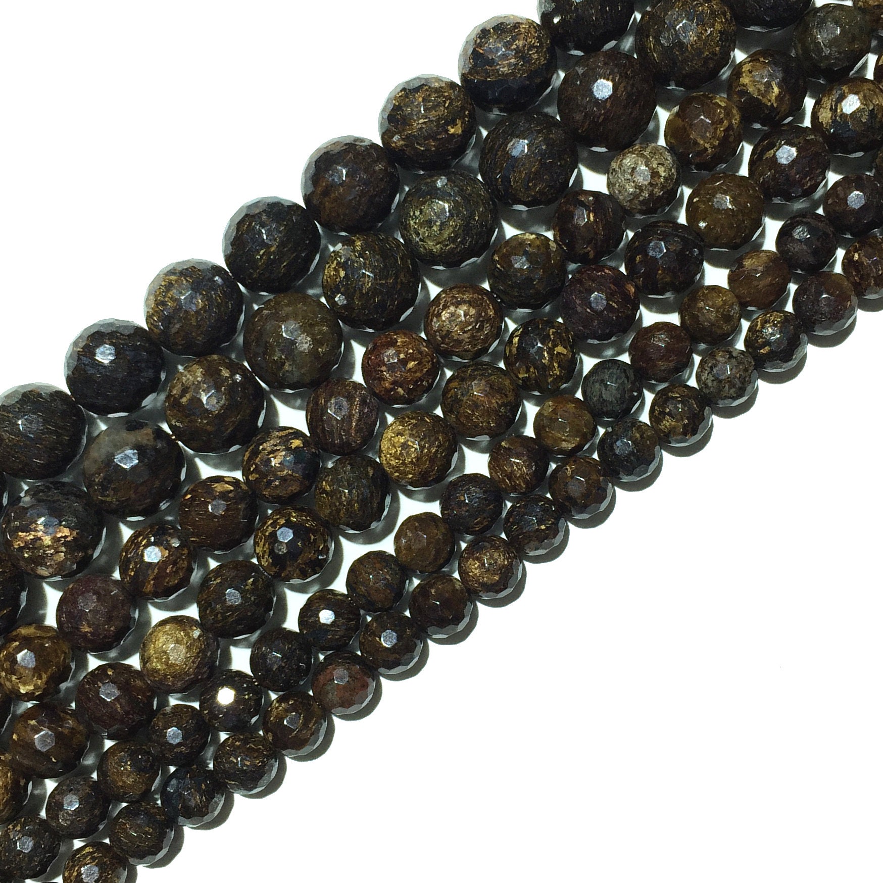 Natural Faceted Bronzite Beads 4mm 6mm 8mm 10mm Round Loose - Etsy