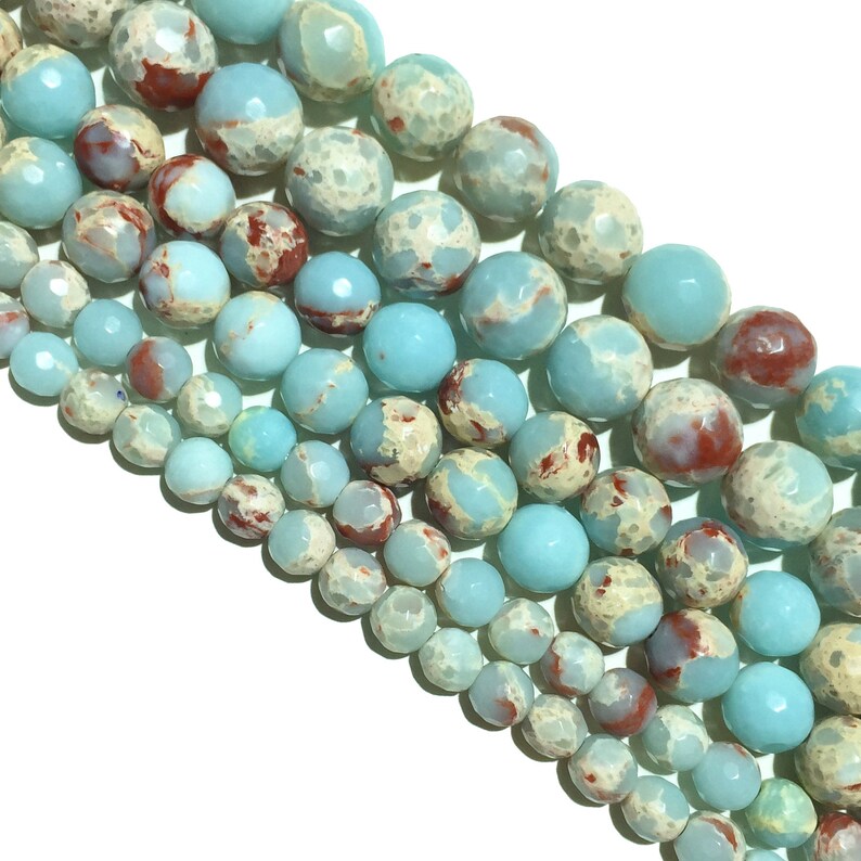 Natural Blue Imperial Jasper Beads Sediment Jasper 6mm 8mm - Etsy