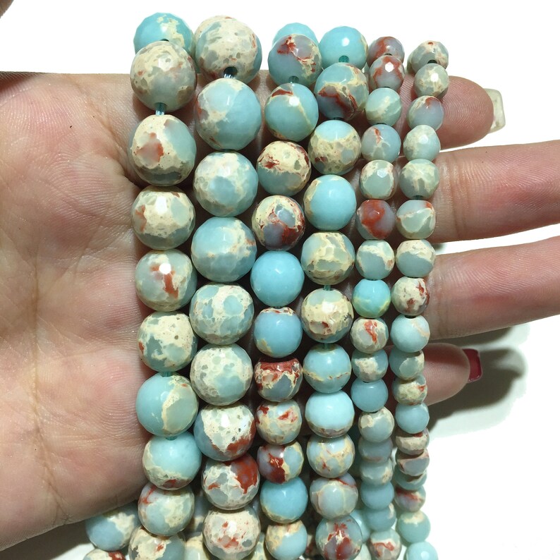 Natural Blue Imperial Jasper Beads Sediment Jasper 6mm 8mm - Etsy