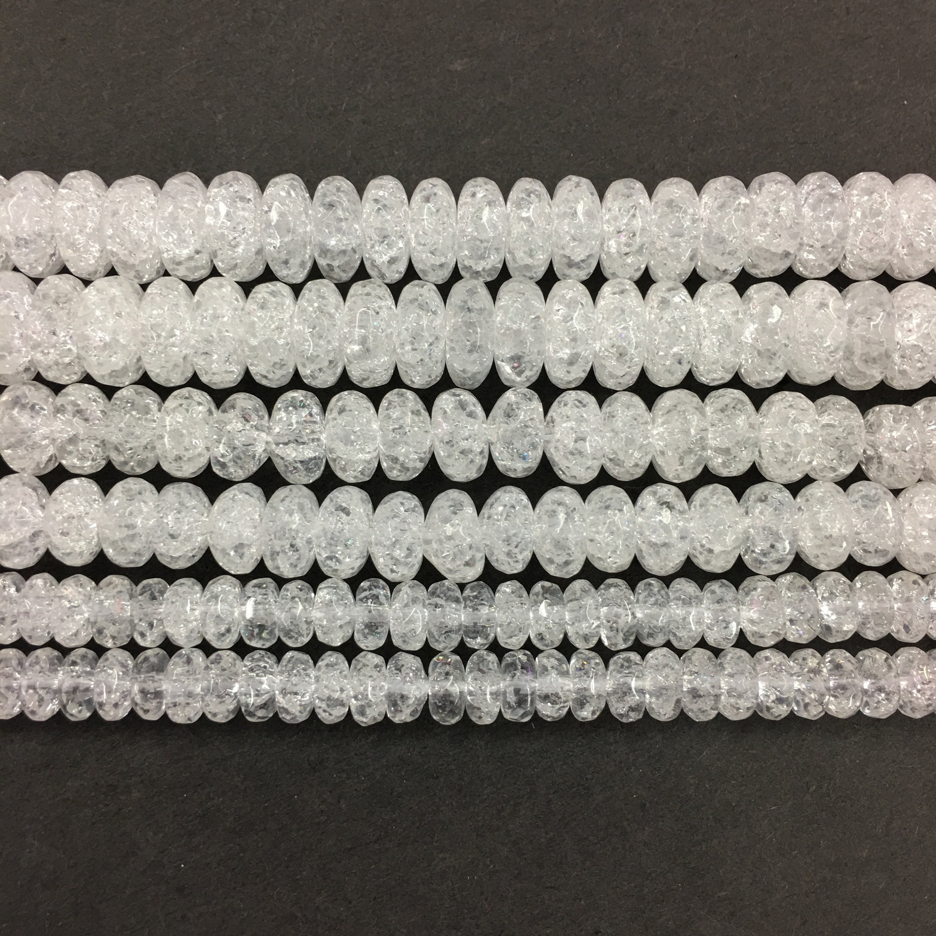 Natural Faceted Clear Quartz Beads 4mm 6mm 8mm 10mm Rondelle | Etsy