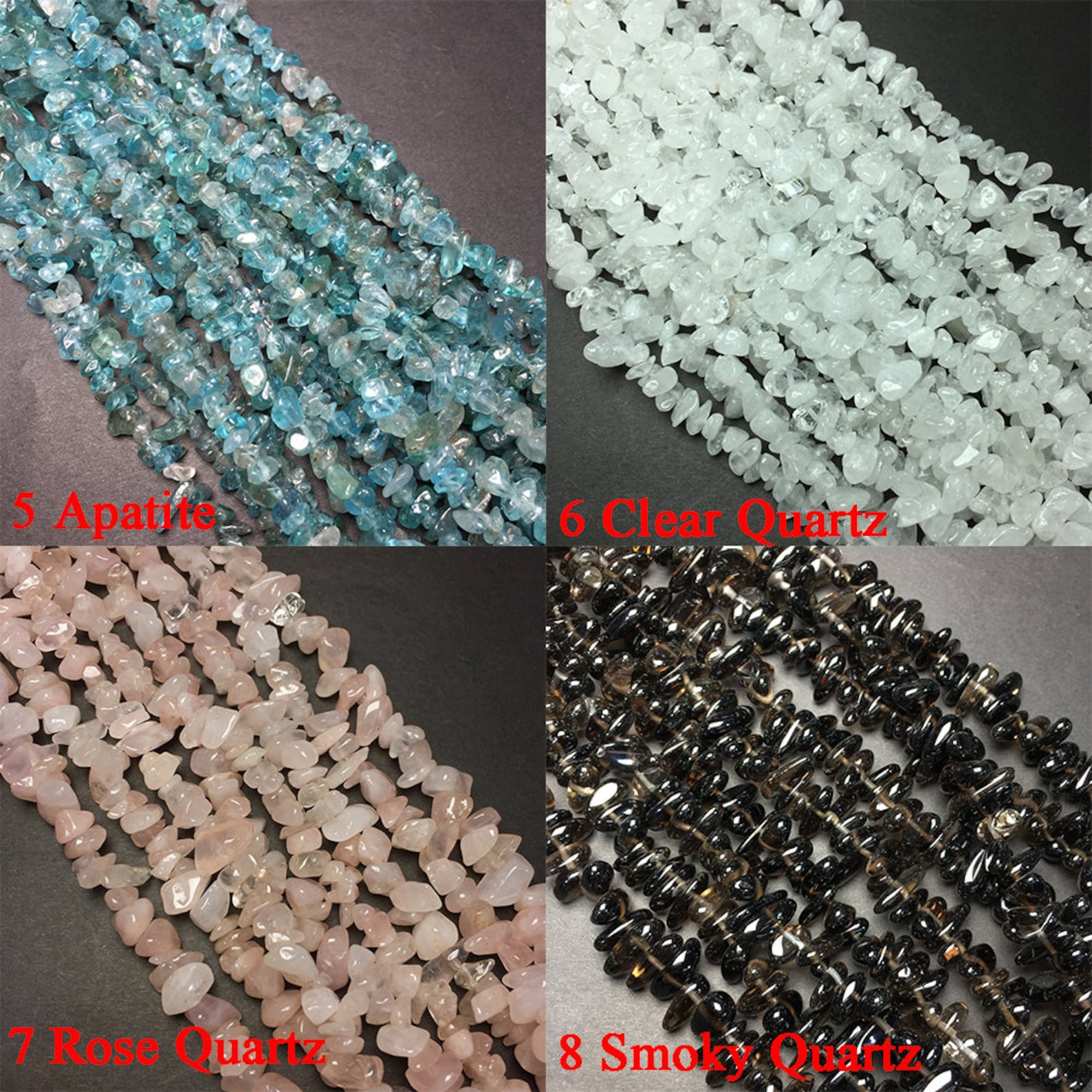 Bulk of Natural Gemstone Chip Beads Freeform Chip Nugget Beads - Etsy