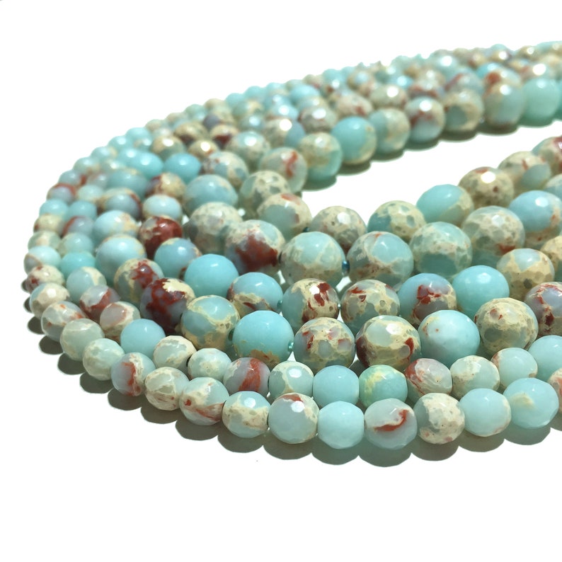 Natural Blue Imperial Jasper Beads Sediment Jasper 6mm 8mm - Etsy