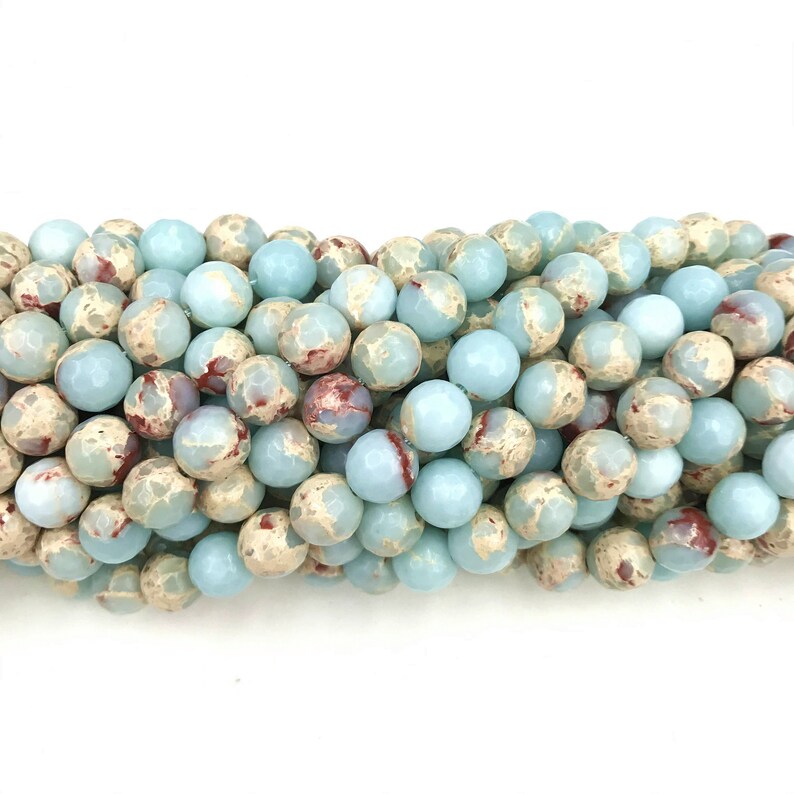 Natural Blue Imperial Jasper Beads Sediment Jasper 6mm 8mm - Etsy