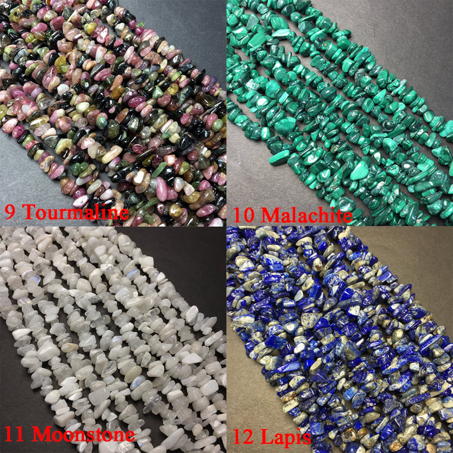 Bulk of Natural Gemstone Chip Beads Freeform Chip Nugget Beads - Etsy