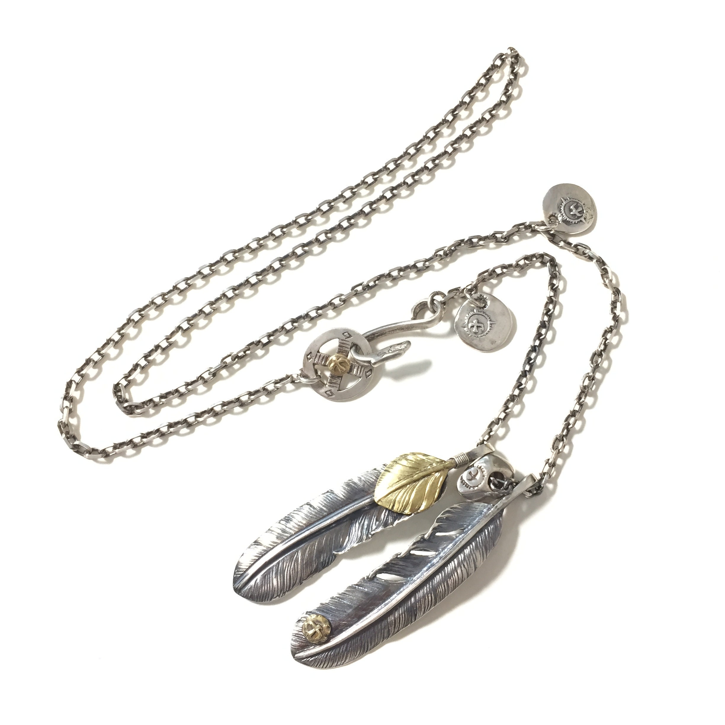 Collar de plumas retro 925 collar de plata esterlina Boho Chic | Etsy