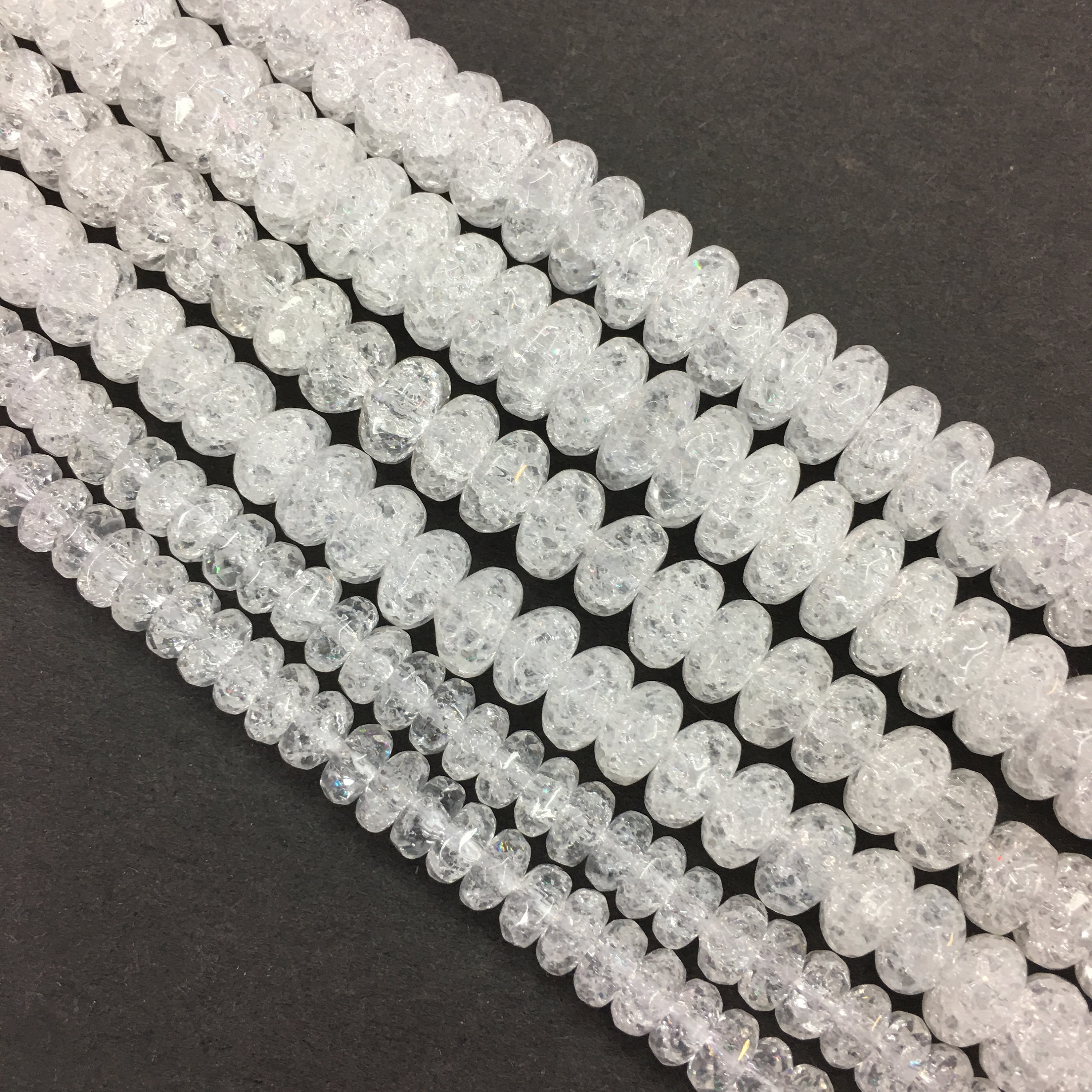 Natural Faceted Clear Quartz Beads 4mm 6mm 8mm 10mm Rondelle | Etsy