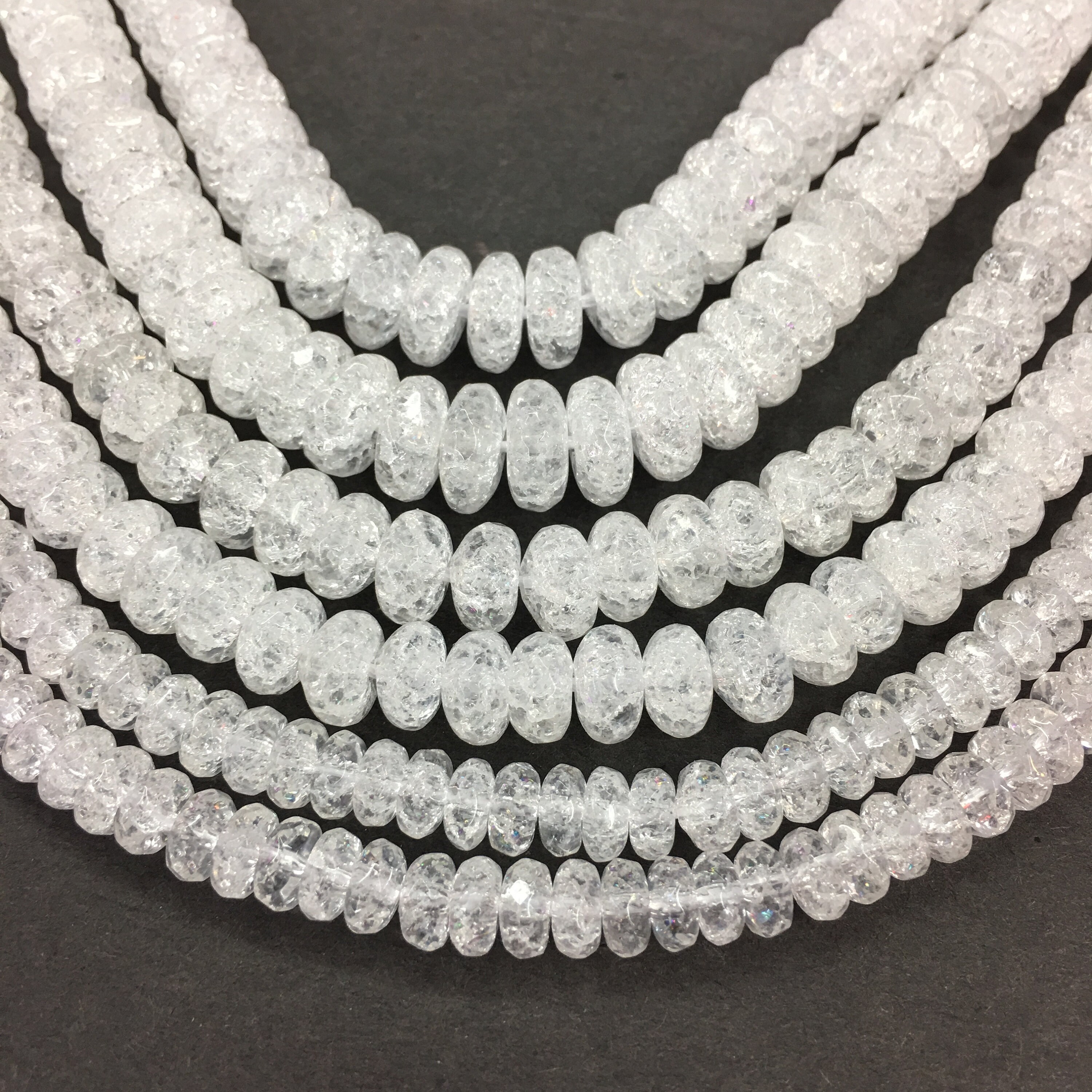 Natural Faceted Clear Quartz Beads 4mm 6mm 8mm 10mm Rondelle - Etsy