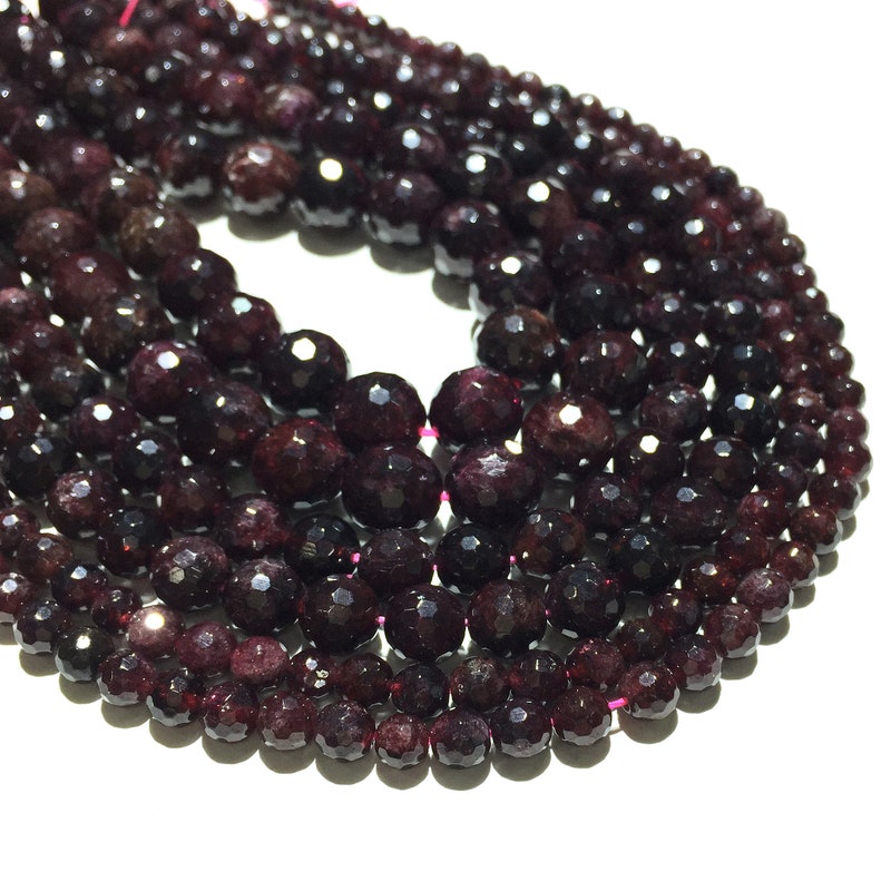 Faceted Garnet - Etsy