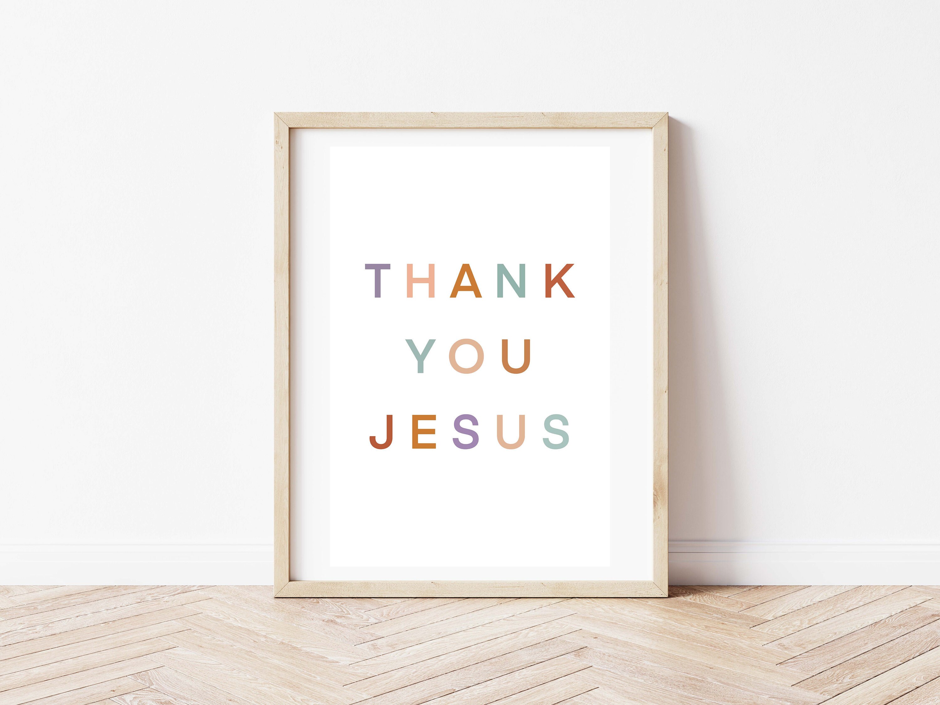 Thank You Jesus Picture Quotes