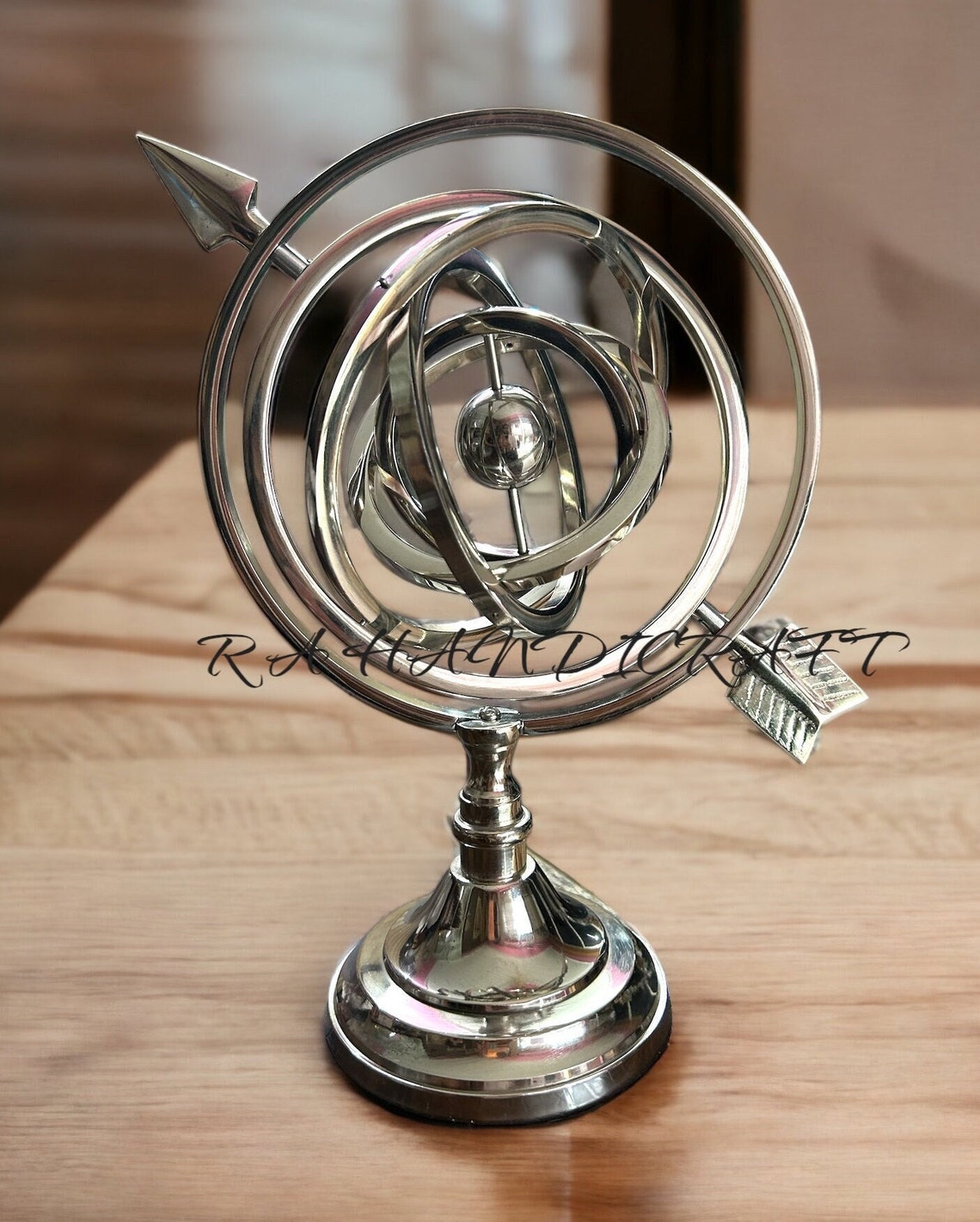 Table Top Armillary Sphere With Arrow Nautical Astrolabe Globe ...