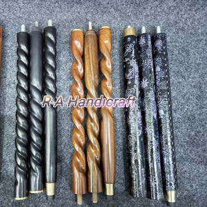 Brass Handle Walking Cane: Hand Holding Red Ball, Wooden Stick - Etsy