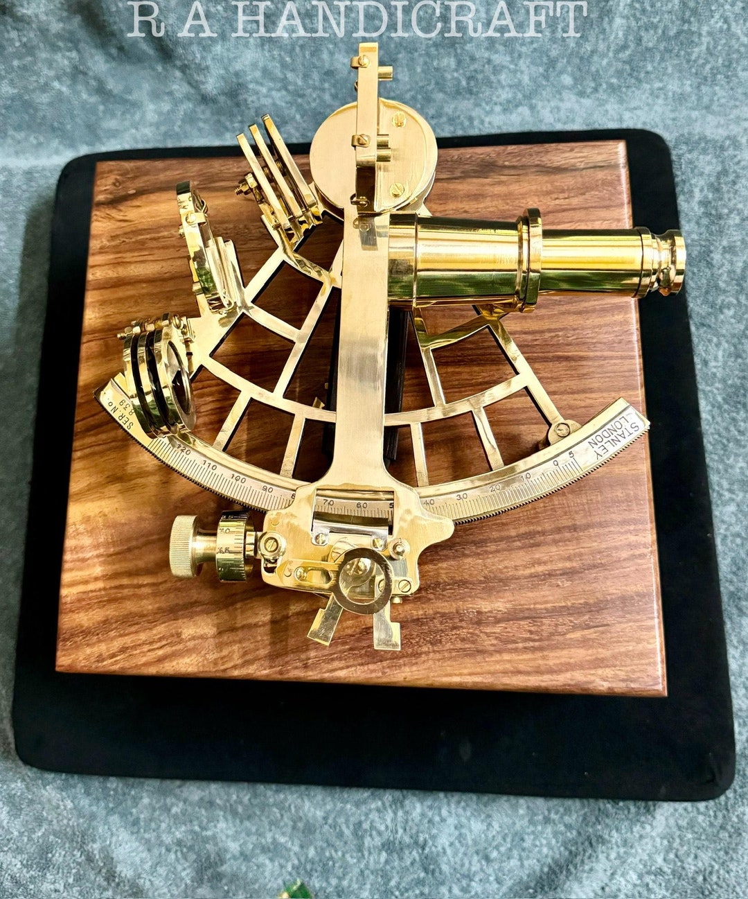Nautical Brass Sextant With Box, Masterpiece Working Sextant ...