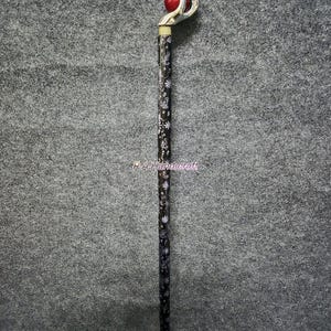 Brass Handle Walking Cane: Hand Holding Red Ball, Wooden Stick - Etsy