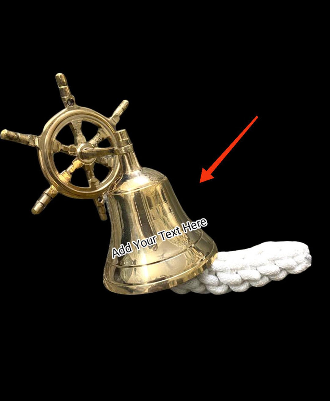 Personalized Ship Wheel Bell for Door Bell Room Bell Nautical Wheel ...