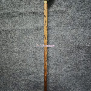 Brass Handle Walking Cane: Hand Holding Red Ball, Wooden Stick - Etsy