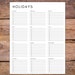 Minimalist Year of Important Dates Modern Simple Design Year at A ...