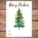 Printable Christmas Gift Tags, Mini Cards, Watercolor Christmas Tree ...