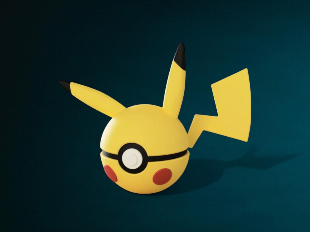 Pikachu Pokeball, Collectible Pokemon Inspired Decorative Poke Ball ...