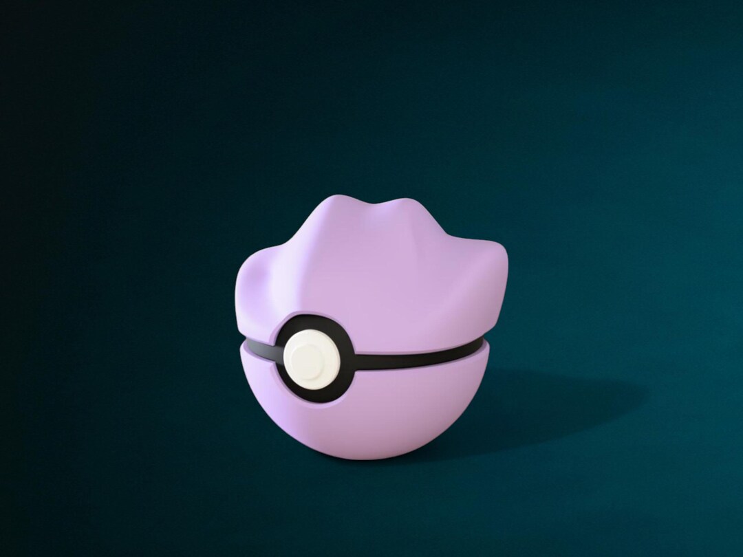 Ditto Pokeball, Collectible Pokemon Inspired Decorative Poke Ball, NON ...