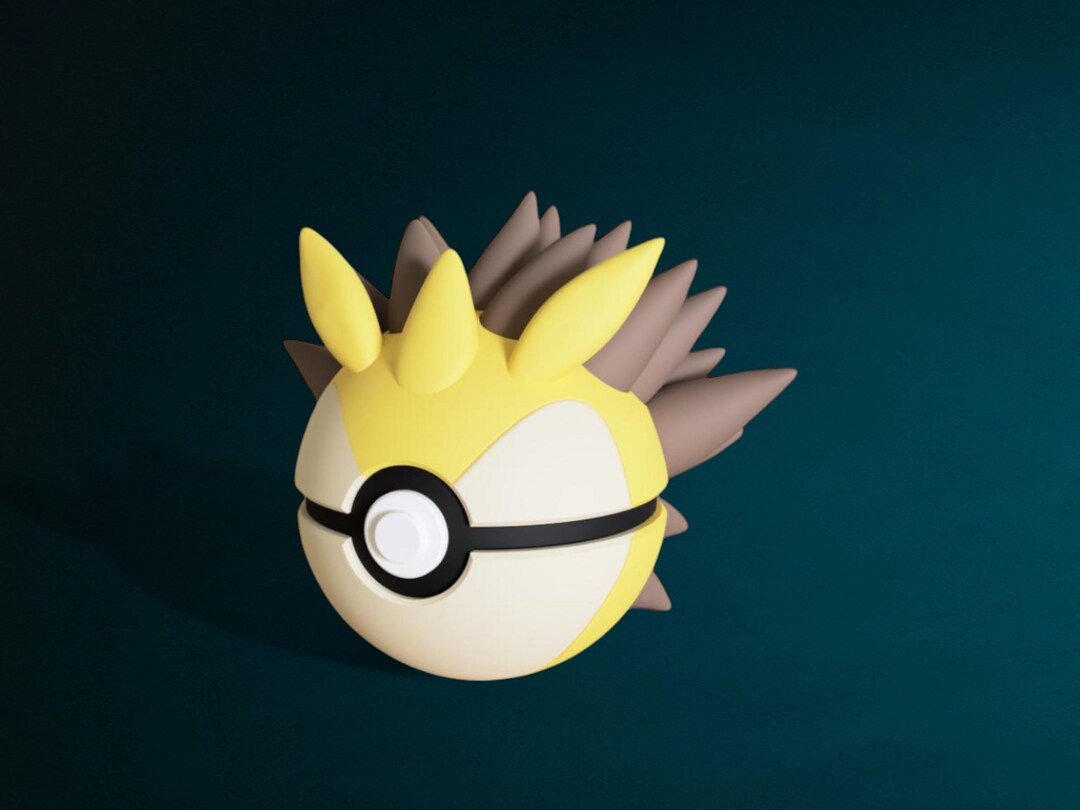 Sandslash Pokeball, Collectible Pokemon Inspired Decorative Poke Ball ...