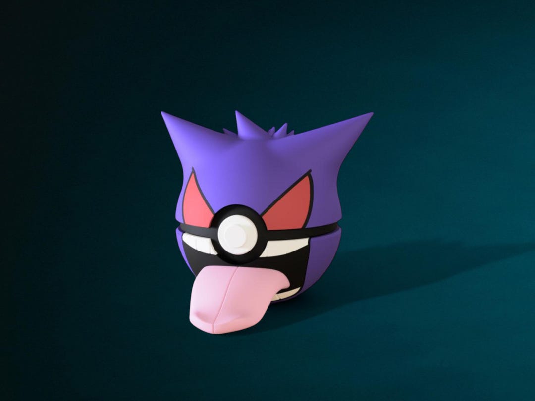 Gengar Pokeball, Collectible Pokemon Inspired Decorative Poke Ball, NON ...
