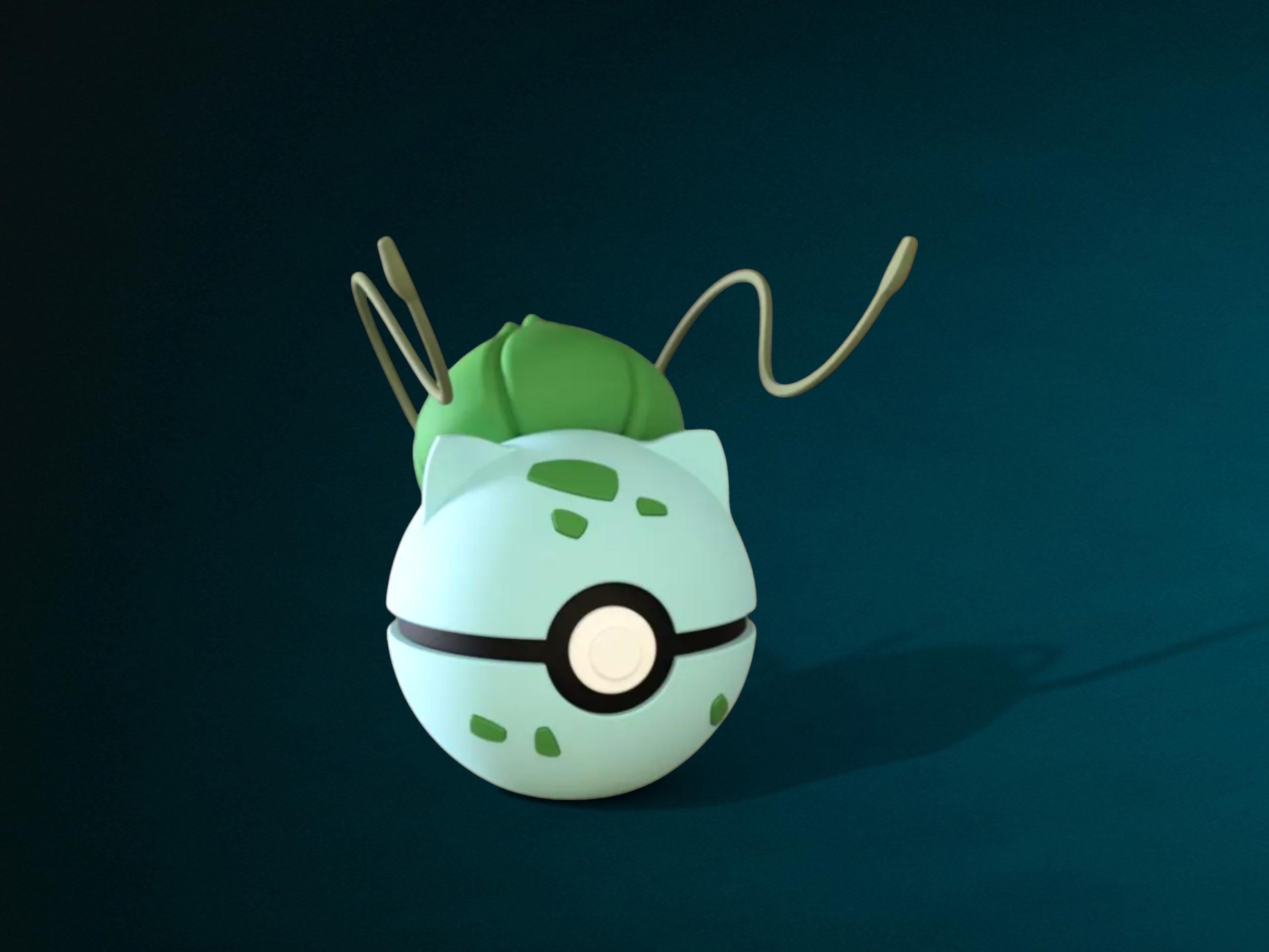 Bulbasaur Pokeball, Collectible Pokemon Inspired Decorative Poke Ball ...