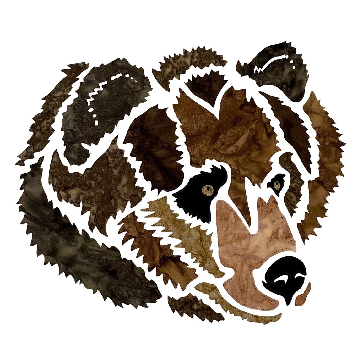 Bear Laser Cut Applique Kit, Prefused Fabric Applique, Applique Kit ...