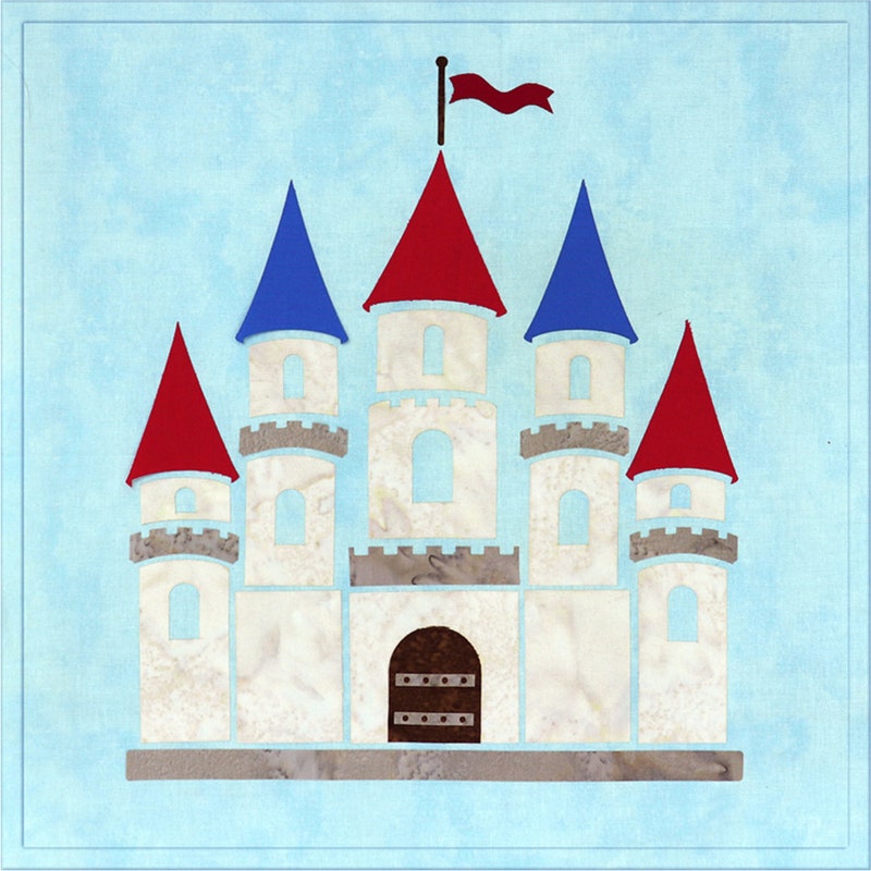 Castle Applique - Etsy