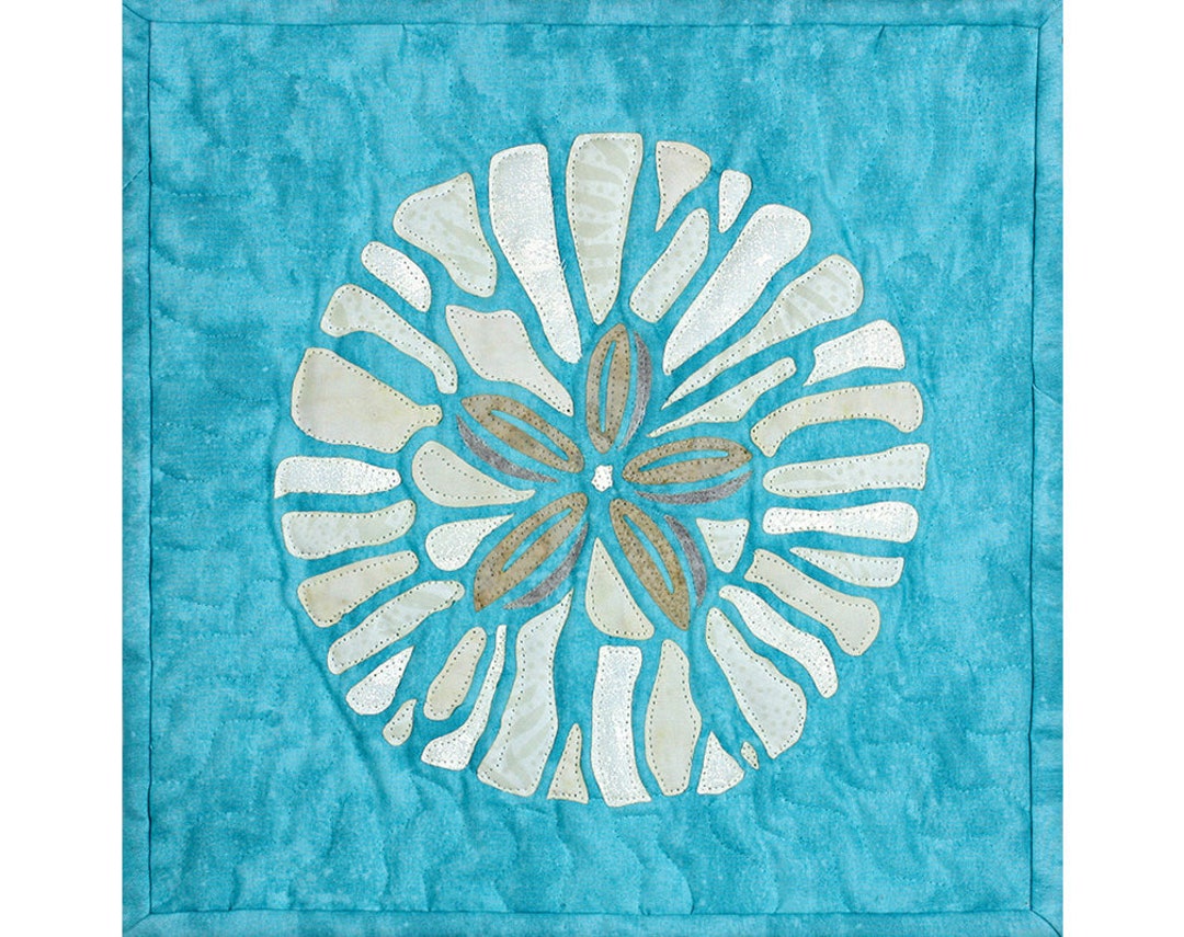 Sand Dollar Laser Cut Applique Kit, Prefused Fabric Applique, Applique ...