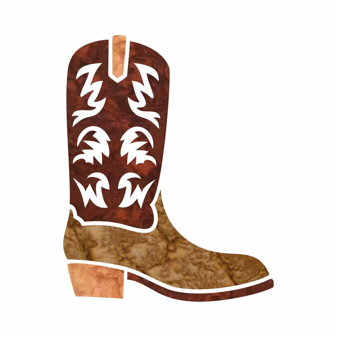 Cowboy Boot Laser geschnittene Applikationen Kit,vorgeschnittene Stoff ...