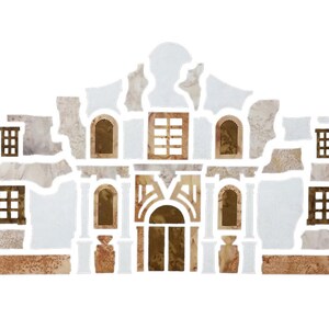 Alamo - Laser Cut Applique Kit, Prefused Fabric Applique, Applique Kit ...