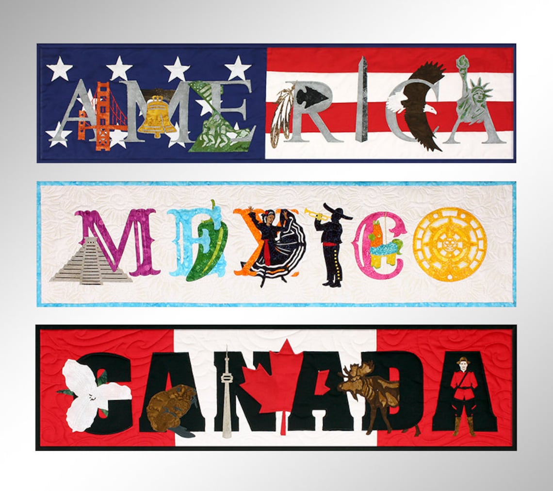 America Laser Cut Applique Kit Prefused Fabric Applique | Etsy