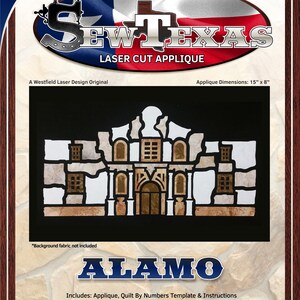 Alamo - Laser Cut Applique Kit, Prefused Fabric Applique, Applique Kit ...