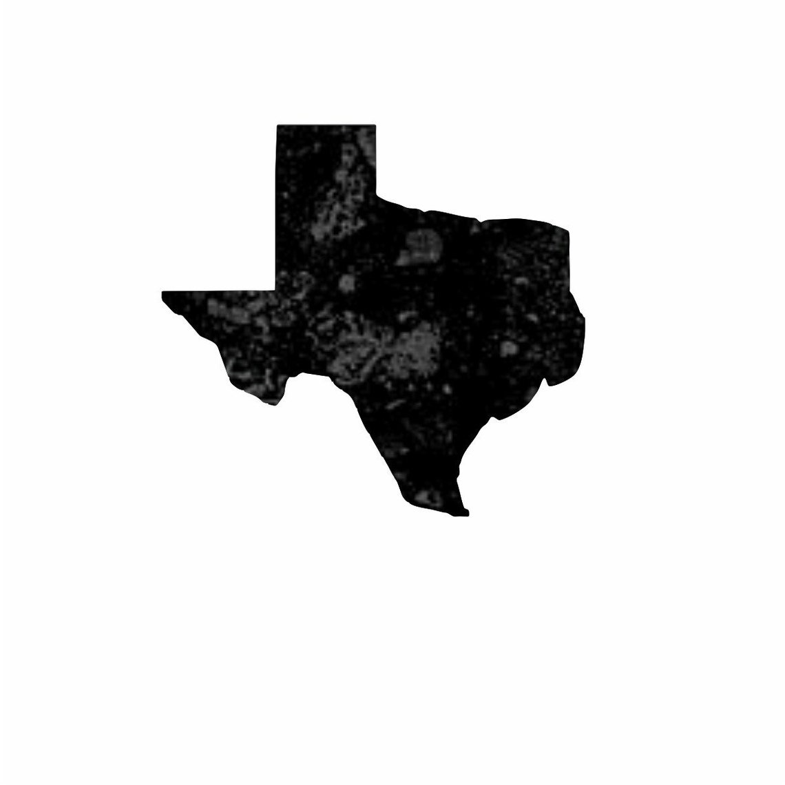 Texas Shape - Laser Cut Applique Kit,prefused Fabric Applique,applique ...