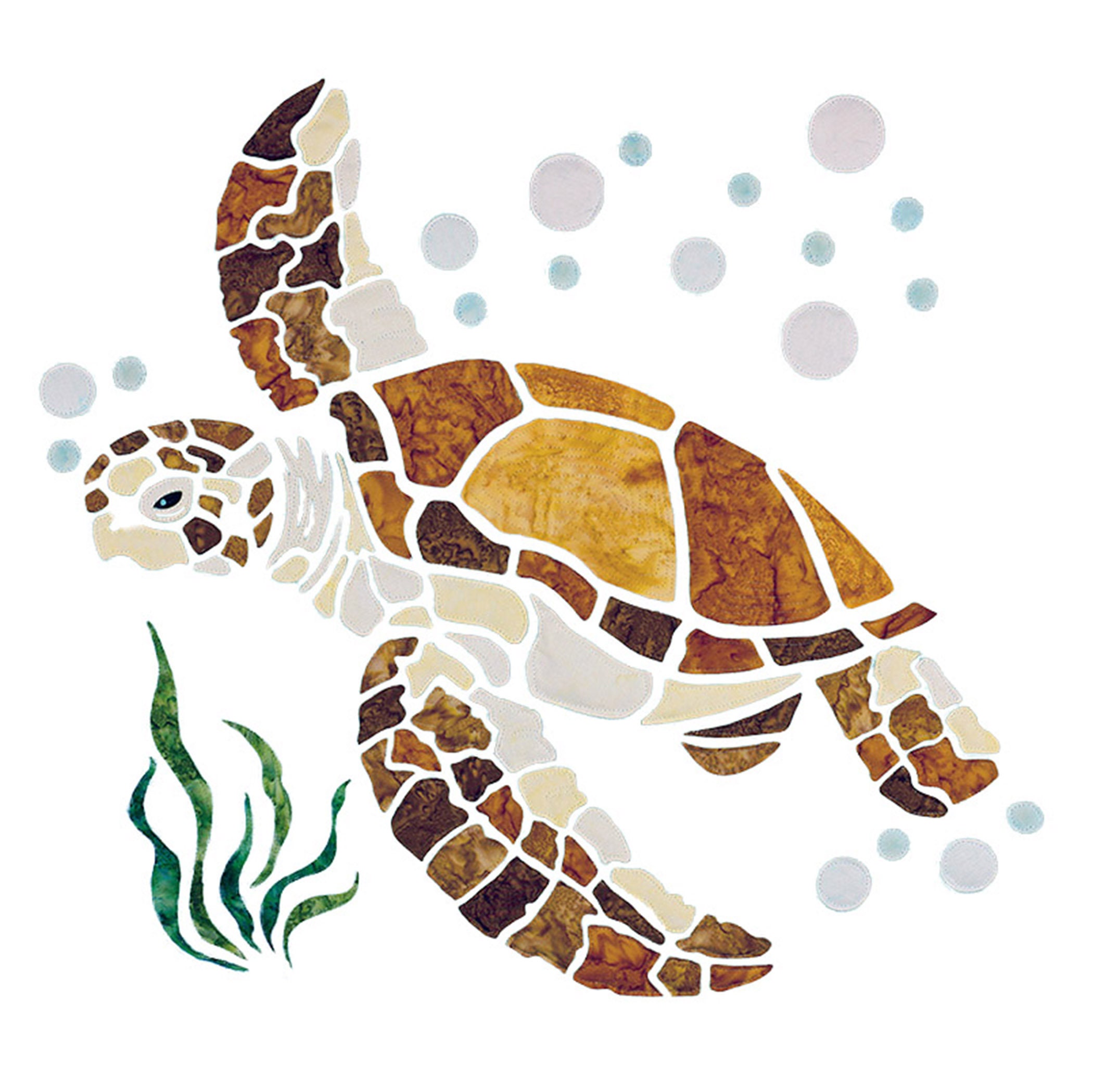 Sea Turtle Applique Kit: DIY Prefused Fabric Quilt (24" X 24") - Etsy
