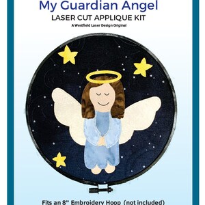My Guardian Angel -laser Cut Applique Kit, Prefused Precut Fabric ...