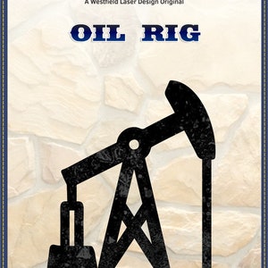 Oil Rig - Laser Cut Applique Kit,prefused Fabric Applique,applique Kit ...