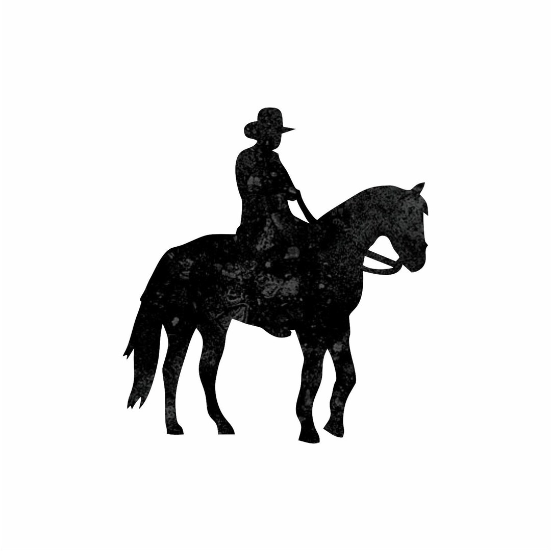 Cowboy Facing Right - Laser Cut Applique Kit,prefused Fabric Applique ...