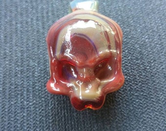 Glass Skull Pendant | Etsy