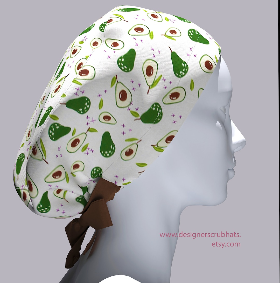 Nurse Gift Surgical Boufant Scrub Hats Ponytail Scrub Cap for Women ...